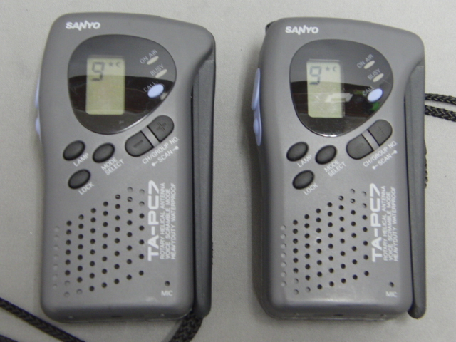 Yahoo!オークション - SANYO 特定小電力トランシーバー TA-PC7 2台セッ...