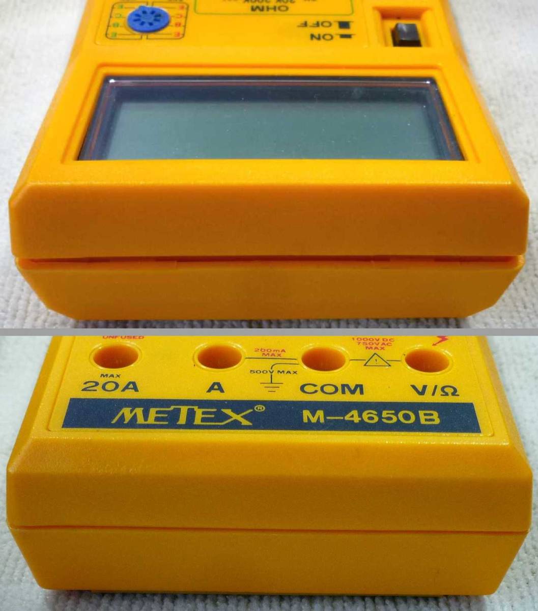 Yahoo!オークション - デジタルテスター METEX M-4650B 中古品