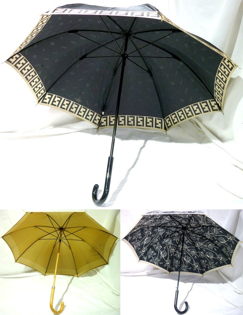 Yahoo!オークション - 1000円スタート 長傘3本まとめ FENDI /mila scho...