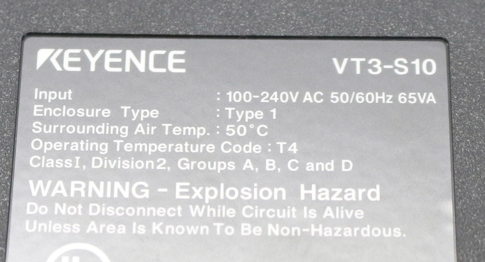 Yahoo!オークション - キーエンス タッチパネルディスプレイ VT3-S10