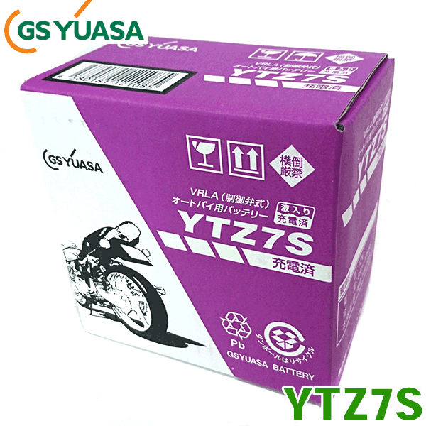 Yahoo!オークション - GSユアサ バイク バッテリー YTZ7S 液入り充電済...