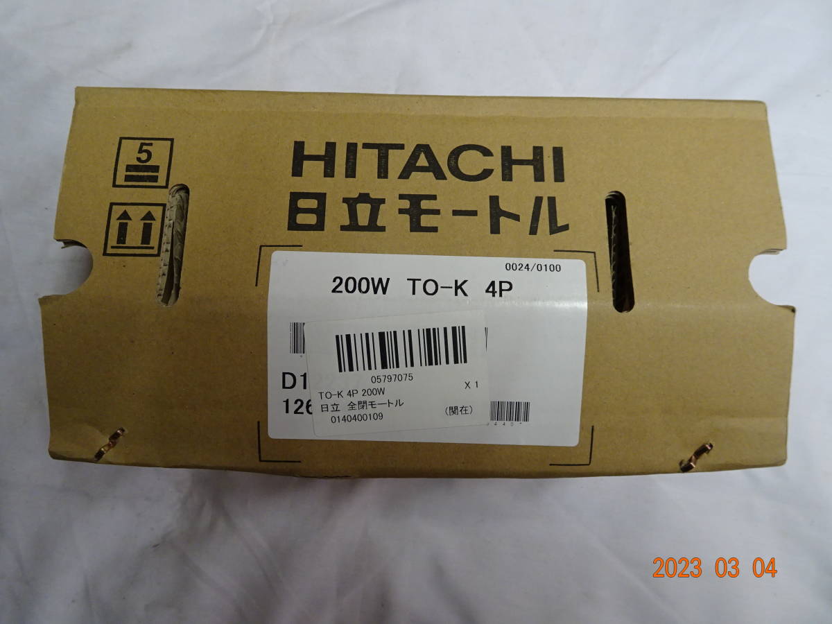 Yahoo!オークション - 日立三相モーター・TO-K・200w/200v/4p・