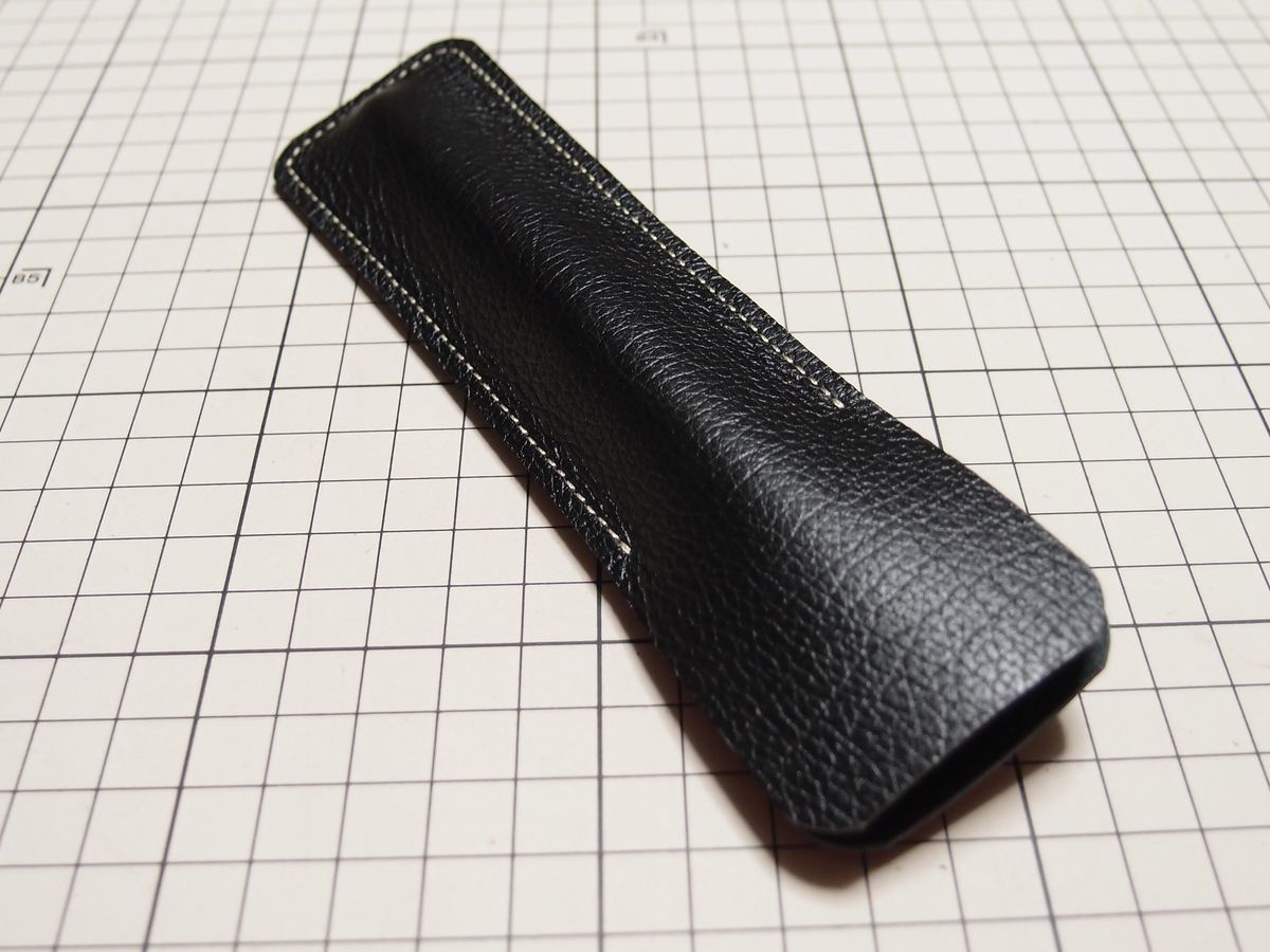 Yahoo!オークション - レザー 本革 ペンケース ホルダー 独立 牛革 1本...