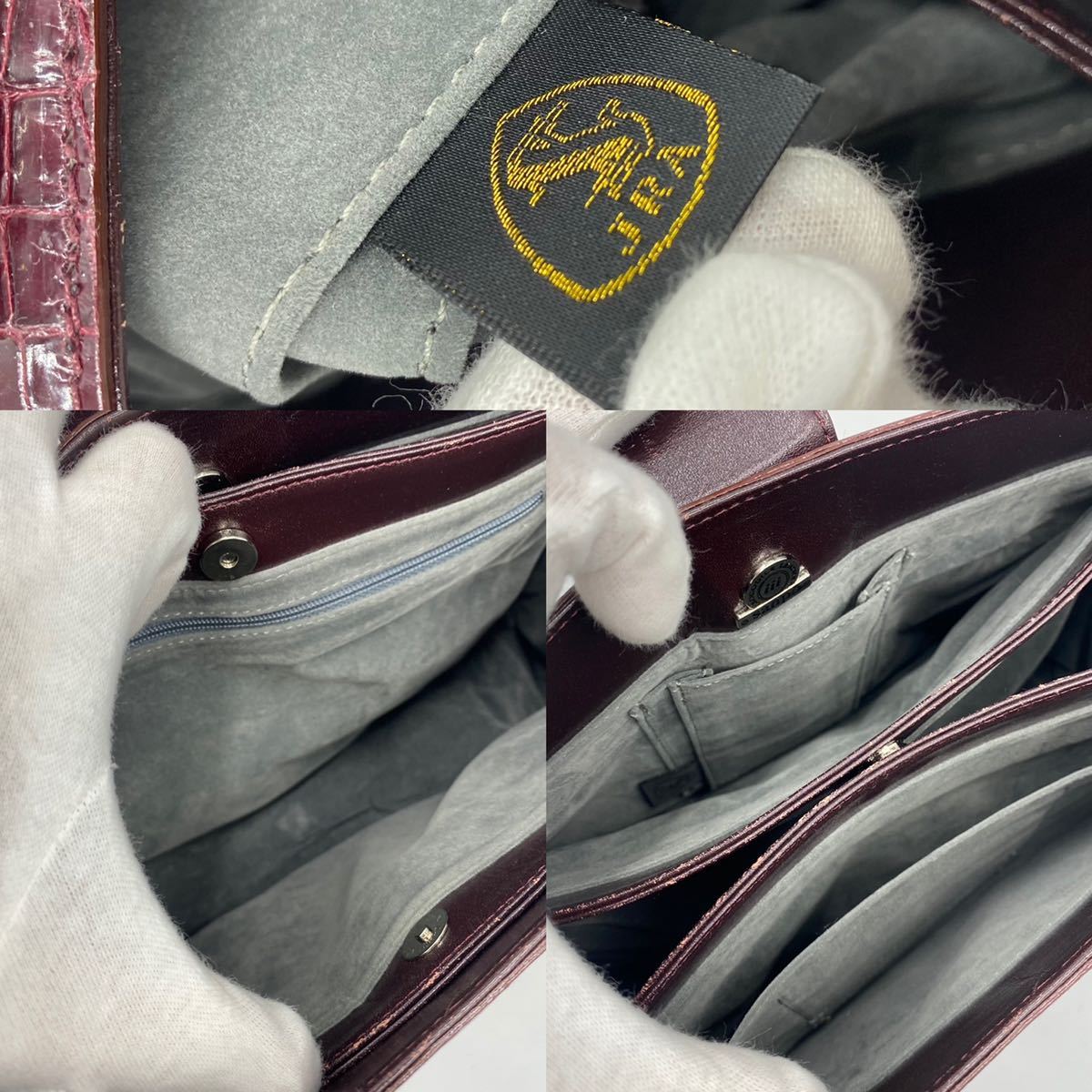 Yahoo!オークション - JRA認定 リアルクロコダイル sanpo シャイニング...