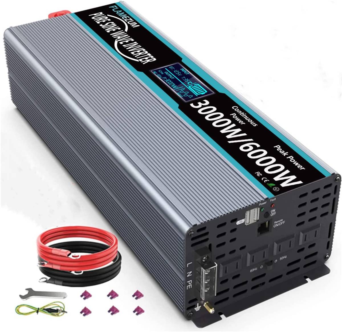12V 3000W インバーター 正弦波 DC12V 直流 をAC100-110V 交流 に変換 瞬間最大6000W 車載から家庭用非常電源(24V用)｜売買されたオークション情報、yahoo ...