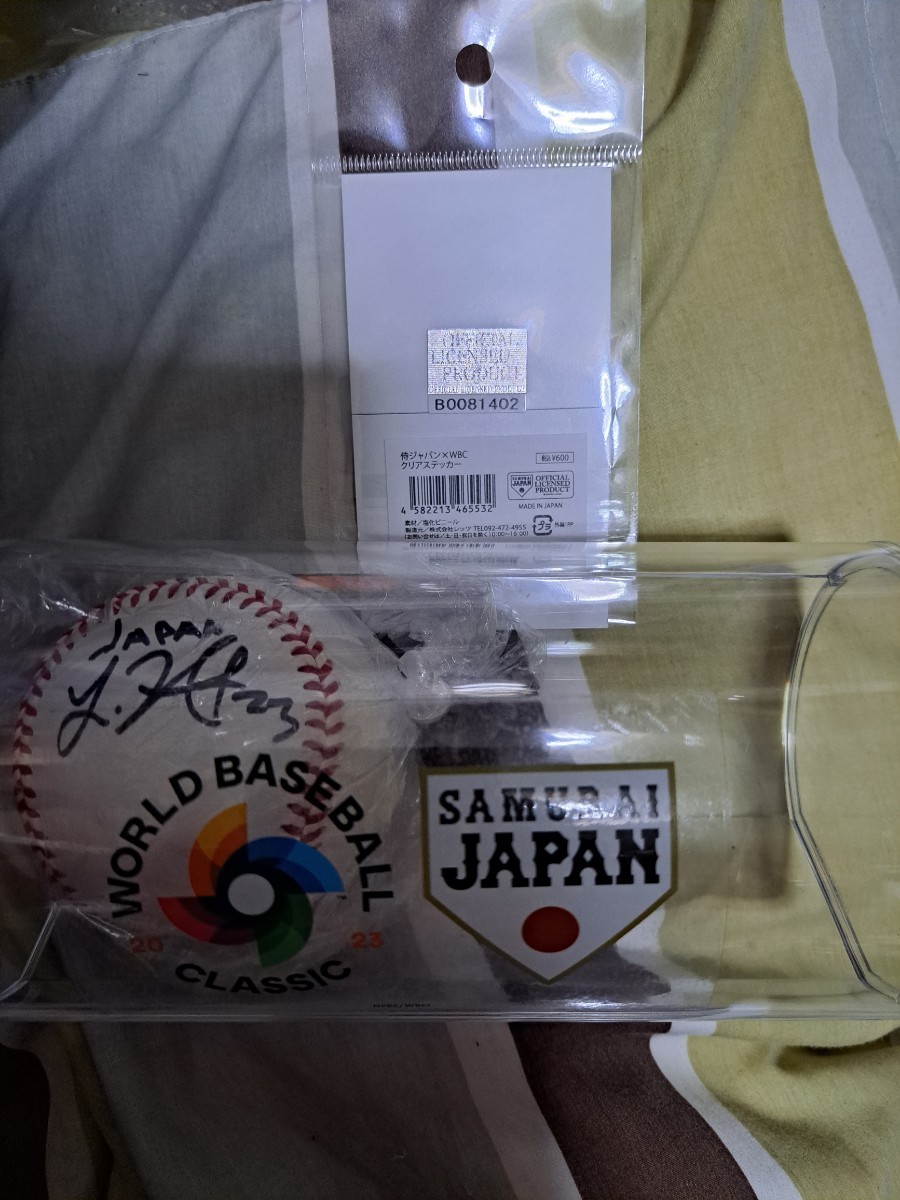 侍ジャパン ヌートバー 直筆サインボール ケース付き Wbc2023 日本代表オフィシャルステッカーとオマケ写真付き サイン |売買された