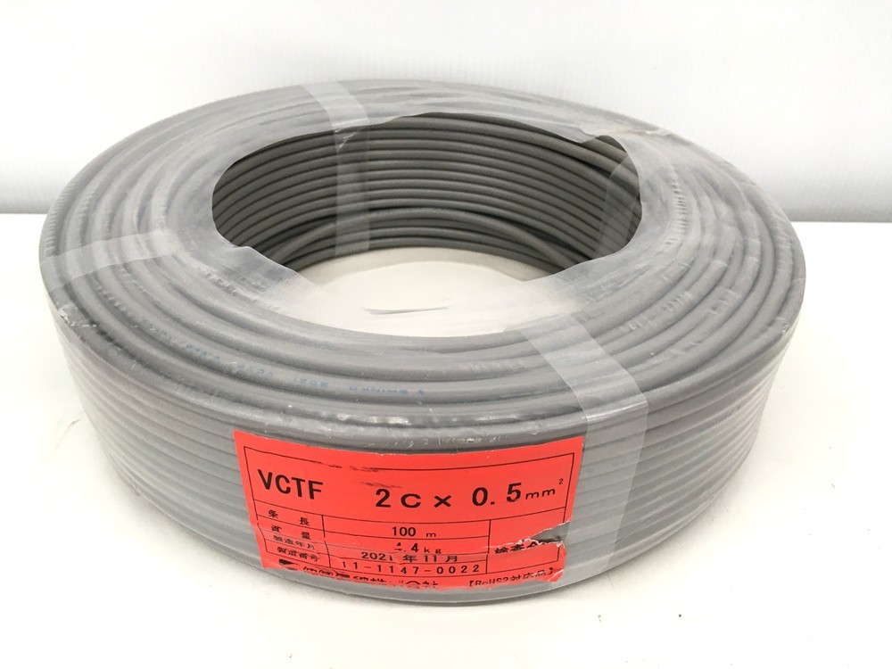 同梱不可 80 品 伸興電線 VCTF 2C×0.5mm2 100m 4.4kg 2021年11月 パッケージにダメージ(電線)｜売買されたオークション情報、yahooの商品情報をアーカイブ ...