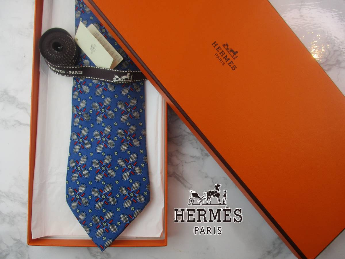 Yahoo!オークション - 【美品】HERMS／エルメス ハイブランドネクタイ ...