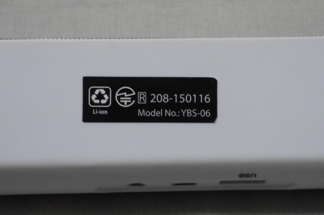 代購代標第一品牌－樂淘letao－Bluetooth ワイヤレススピーカー 「YBS-06」 USB充電ケーブル付き （USBメモリ、miniSDカード、オーディオコード使用可）