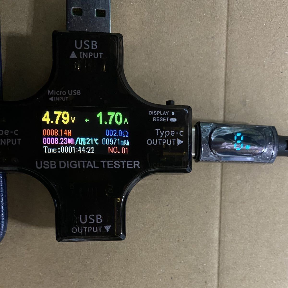 代購代標第一品牌－樂淘letao－【2m】USB 両端Type-Cケーブル PD100W給電対応 出力ワットモニター付き データ転送480Mbps Essager