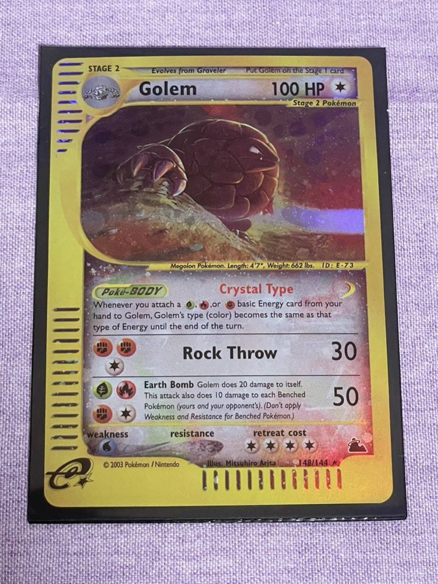 ポケモンカード Golem Crystal Type holoクリスタルタイプ ゴローニャ pokmon trading card 海外版 eシリーズ(【削除予定】その他)｜売買された ...
