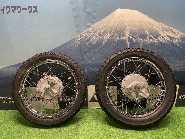 Yahoo!オークション - JA07 郵政カブ 郵便 14インチ 純正ホイールセッ...