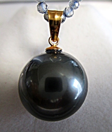 Yahoo!オークション - 【 M 】14KGF 黒蝶真珠ペンダントトップ