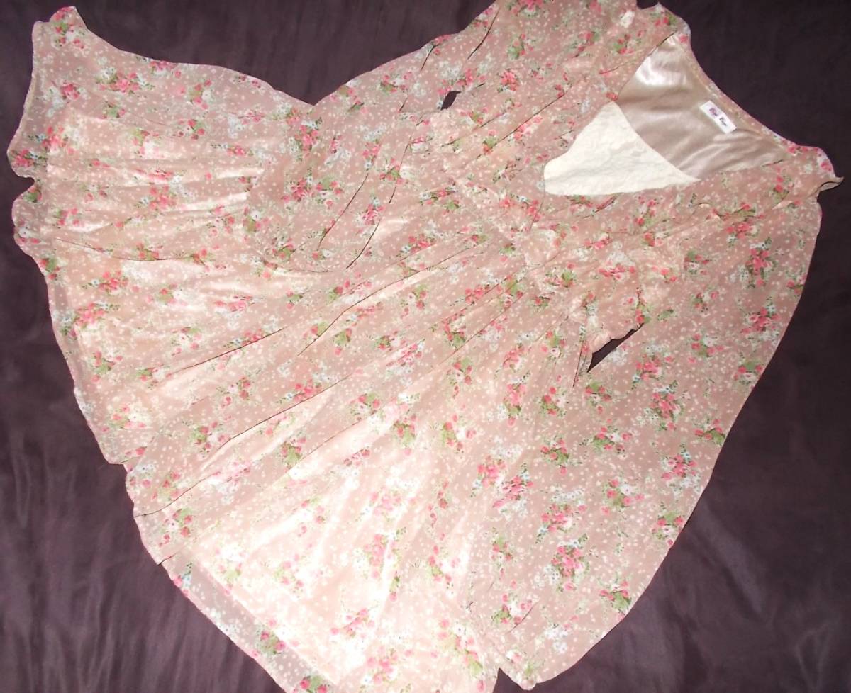 293 ワンピース シフォンフレアー ブラウン花柄(その他)｜売買されたオークション情報、yahooの商品情報をアーカイブ公開 - オークファン（aucfan.com）