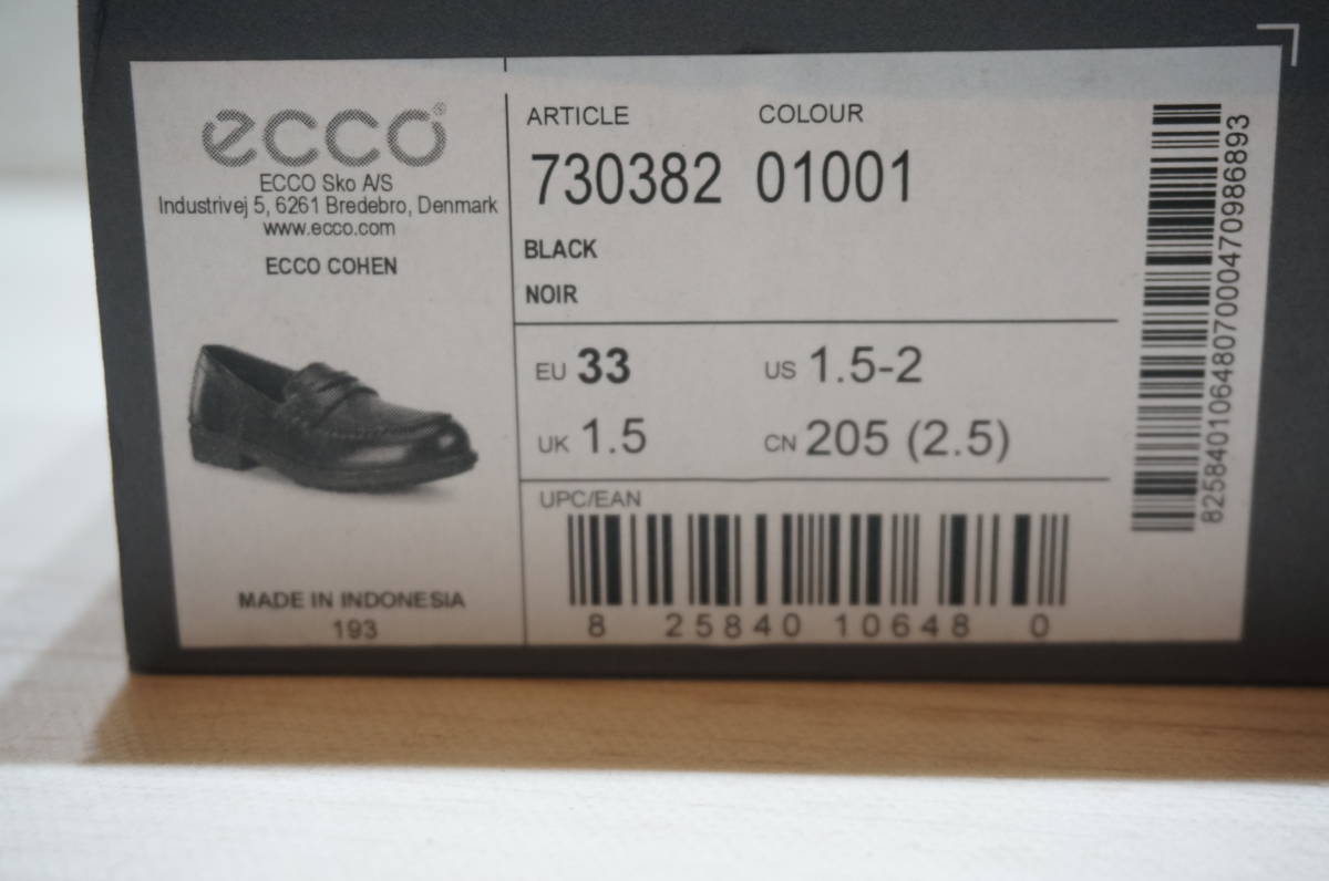 Yahoo!オークション - 【N33-1.O】ecco エコー ローファー ECCO COHEN ...