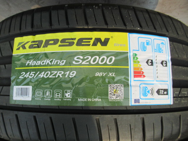 Yahoo!オークション - KAPSEN Headking S2000 245/40ZR19 2020年製 2...