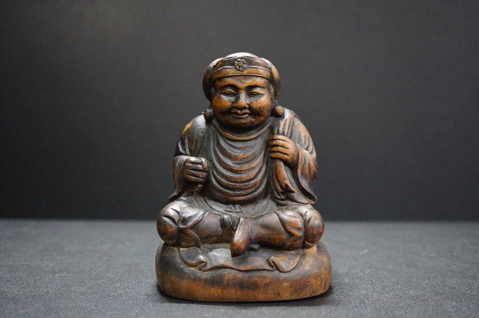 Yahoo!オークション - c668-2 時代 木彫 大黒天尊座像 仏像