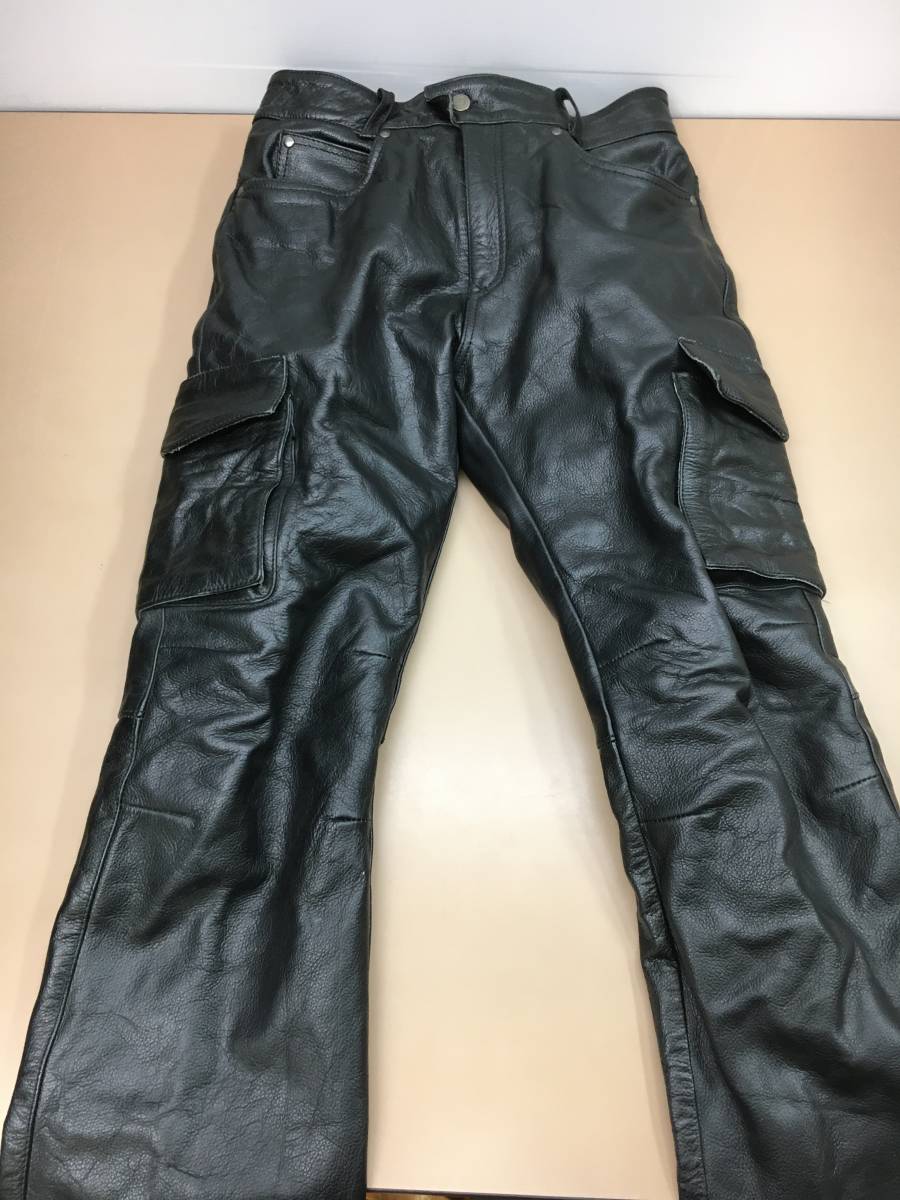 Yahoo!オークション - S133[10](ズボン) 中古 MOTO FIELD レザーパンツ...