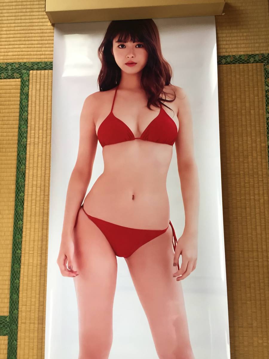 代購代標第一品牌-樂淘letao-馬場ふみか 等身大ポスター 赤いビキニ姿で挑発