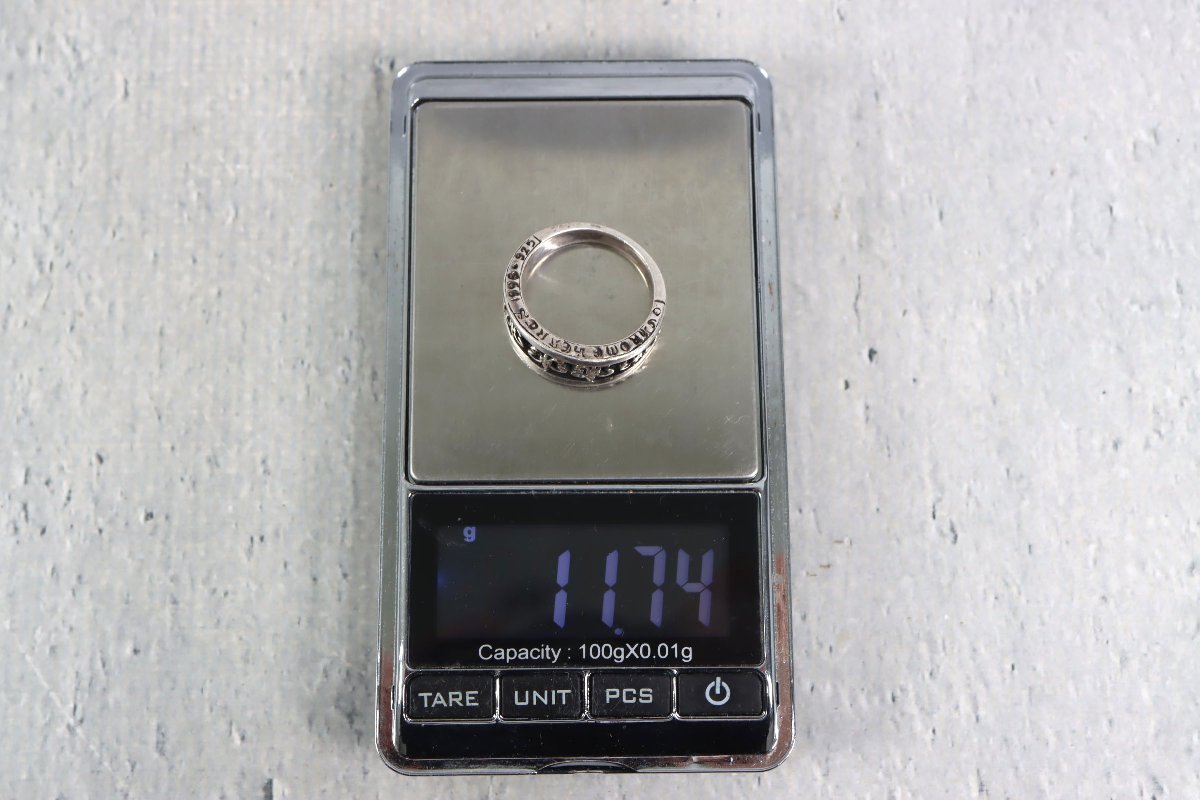 Yahoo!オークション - Chrome Hearts クロムハーツ ナローVバンドリン...