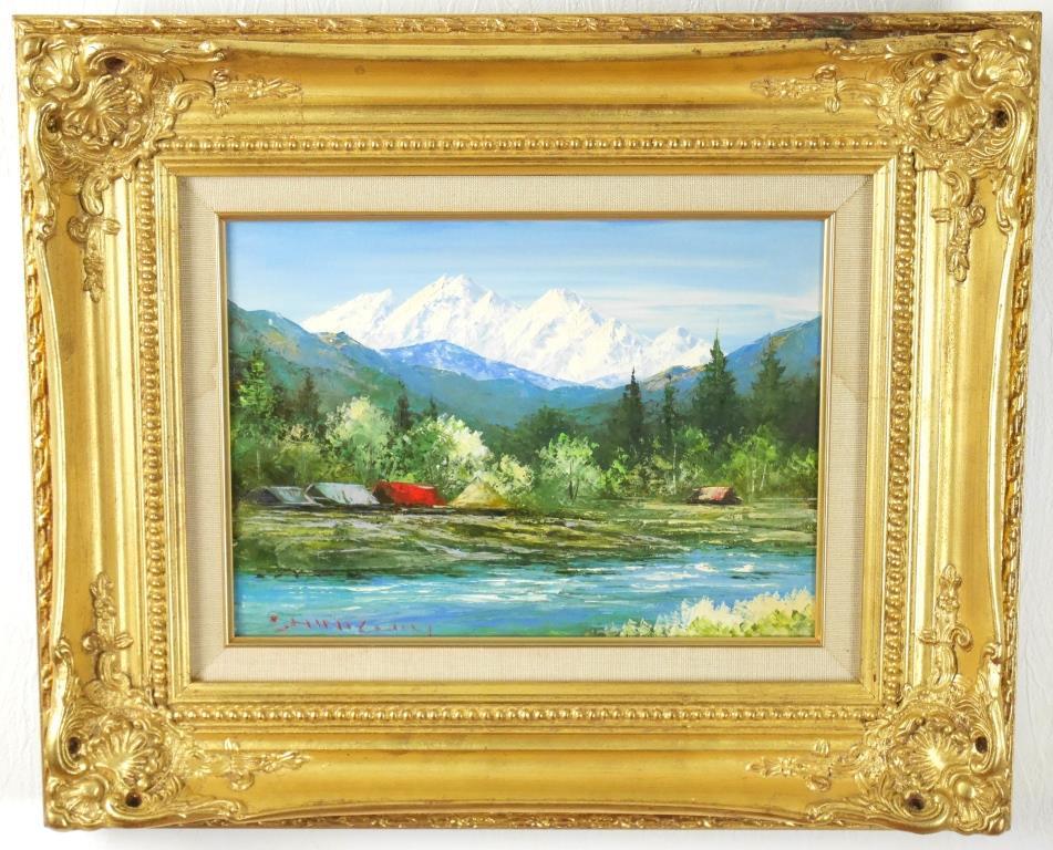 Yahoo!オークション - 水口新一『信州風景』 油彩4号 直筆サイン Yahoo!オークション - 水口新一『信州風景』 油彩4号 直筆サイン