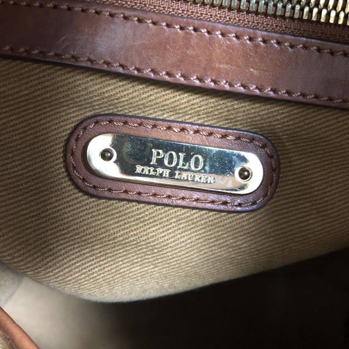 代購代標第一品牌－樂淘letao－(27)激レア「Ralph Lauren」 ヴィンテージ ワンショルダーバッグ 本革レザー茶色 肩掛けA4可 ラルフローレンメンズ カバン鞄バックi