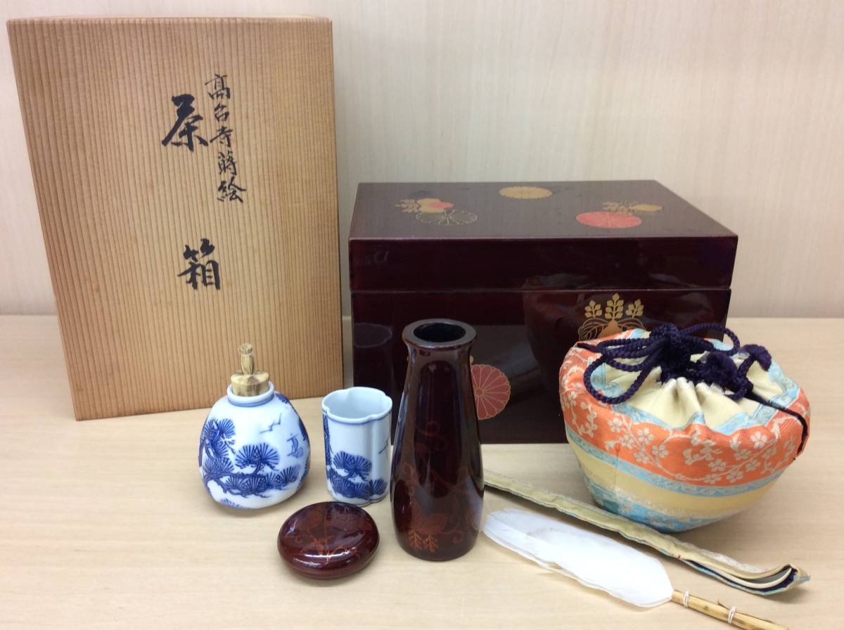 Yahoo!オークション - #4154 平安 光入 高台寺蒔絵 茶箱 未使用品 保管...