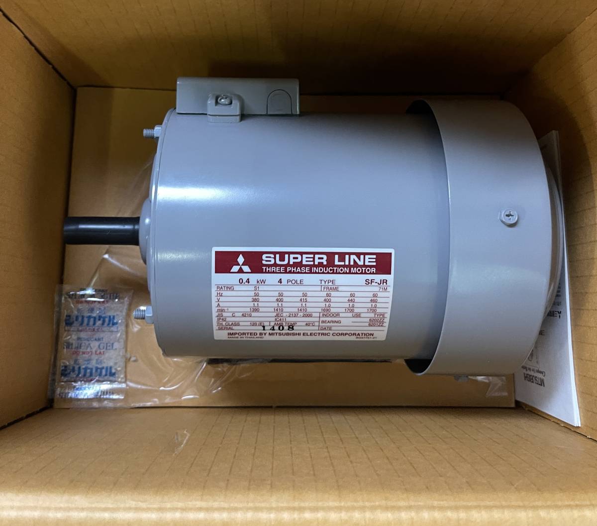 Yahoo!オークション - 新品未使用 [SF-JR-400V-0.4kW-4P]モーター三菱...