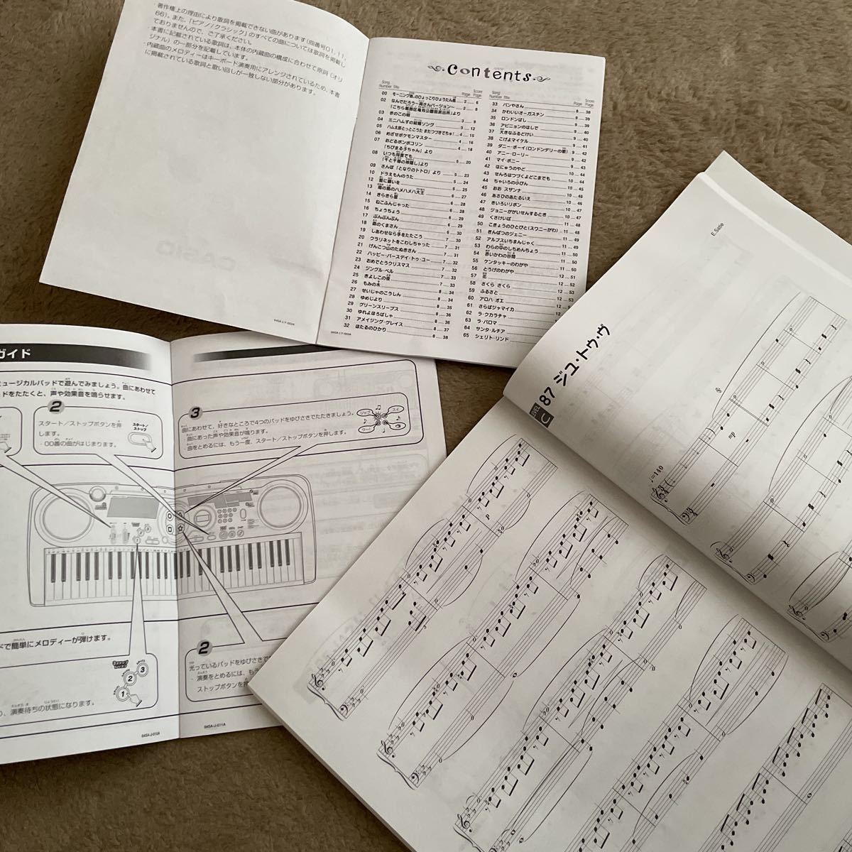 Yahoo!オークション - CASIO 光るキーボード LK-38 取扱説明書 song bo...