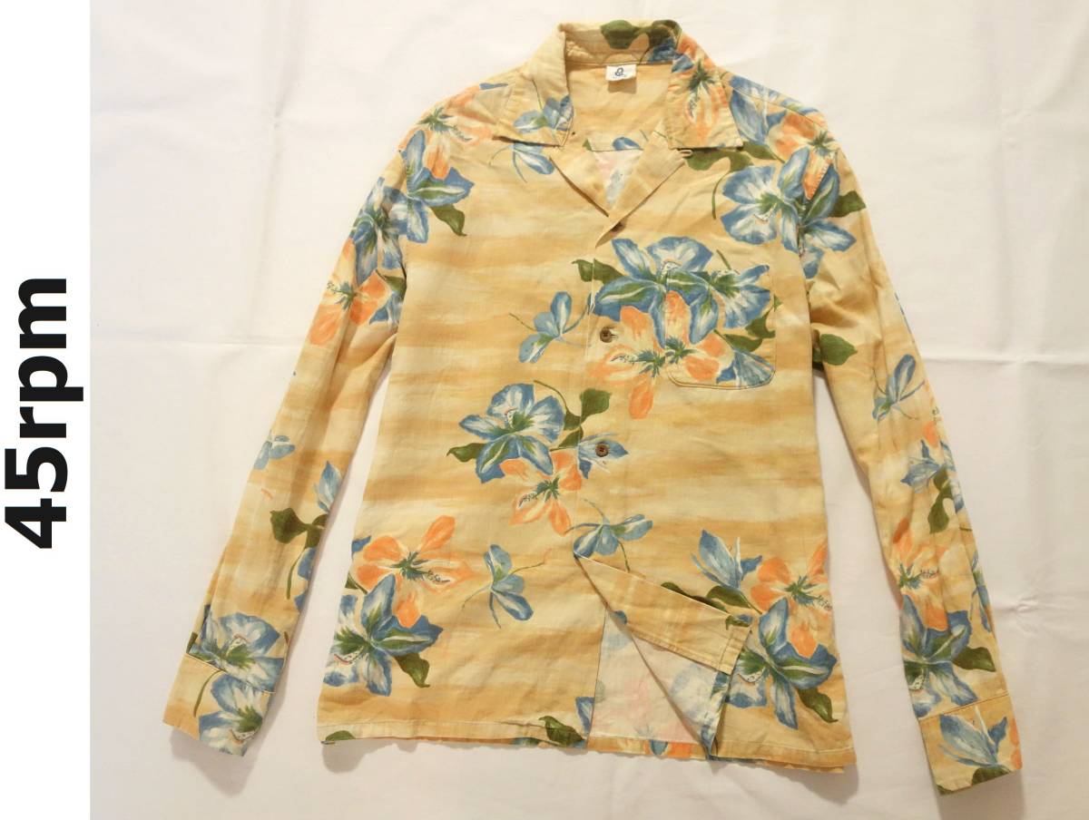 Yahoo!オークション - 春物 美品 45rpm ボタニカル柄 オープンカラー R...