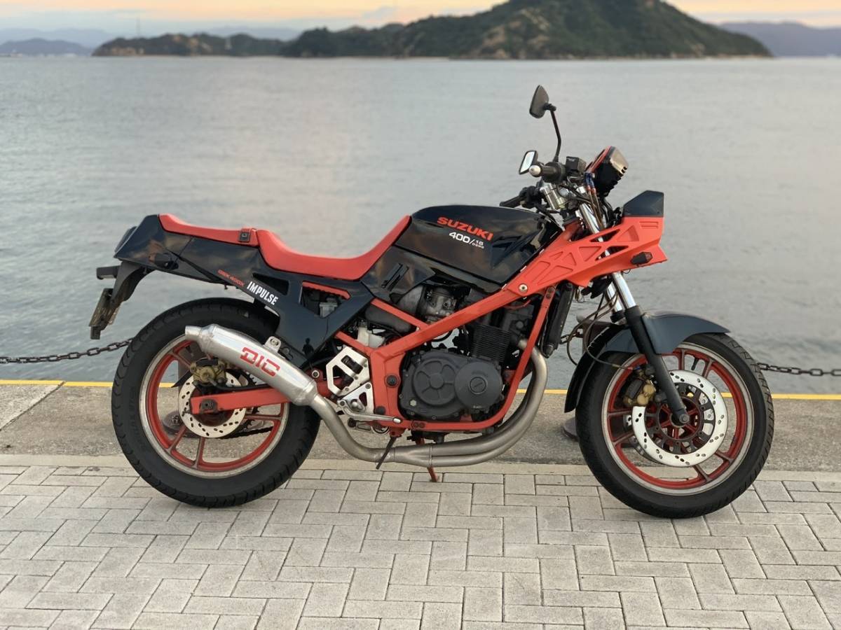 Yahoo!オークション - gsx400x インパルスx gk71e 車検有 鈴菌