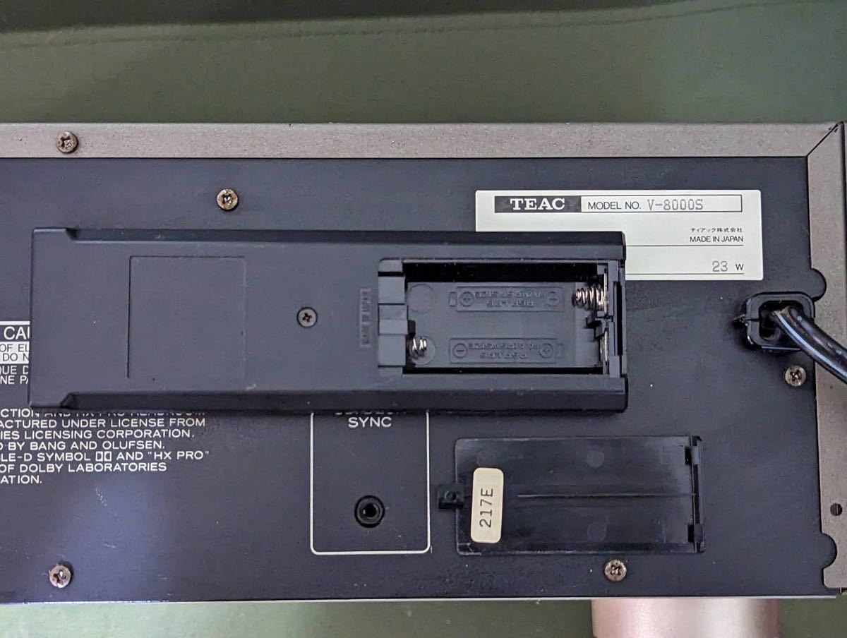 Yahoo!オークション - TEAC V-8000S Dolby S NR HX PRO ティアック カ...