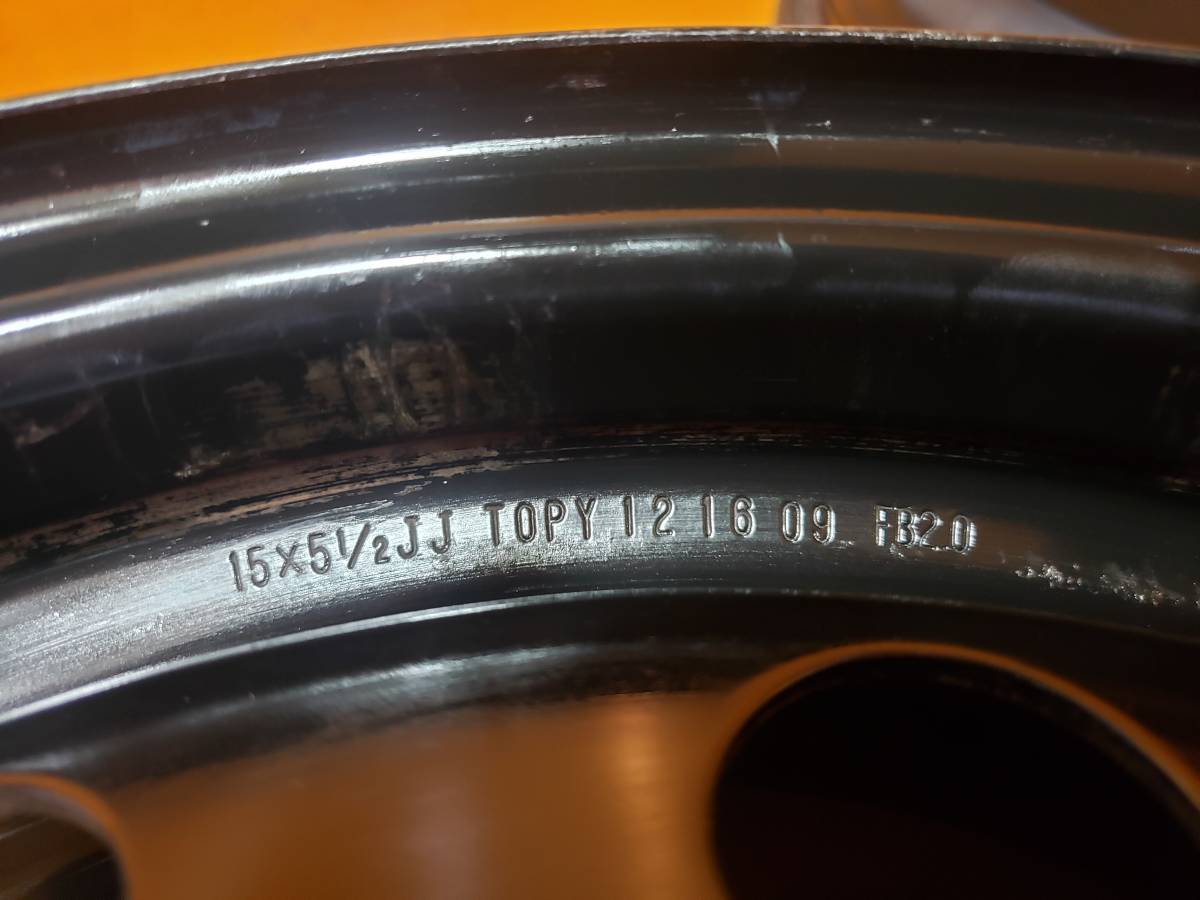 Yahoo!オークション - 【R102】ホイール4本 スチールトヨタ15×5.5J 4...