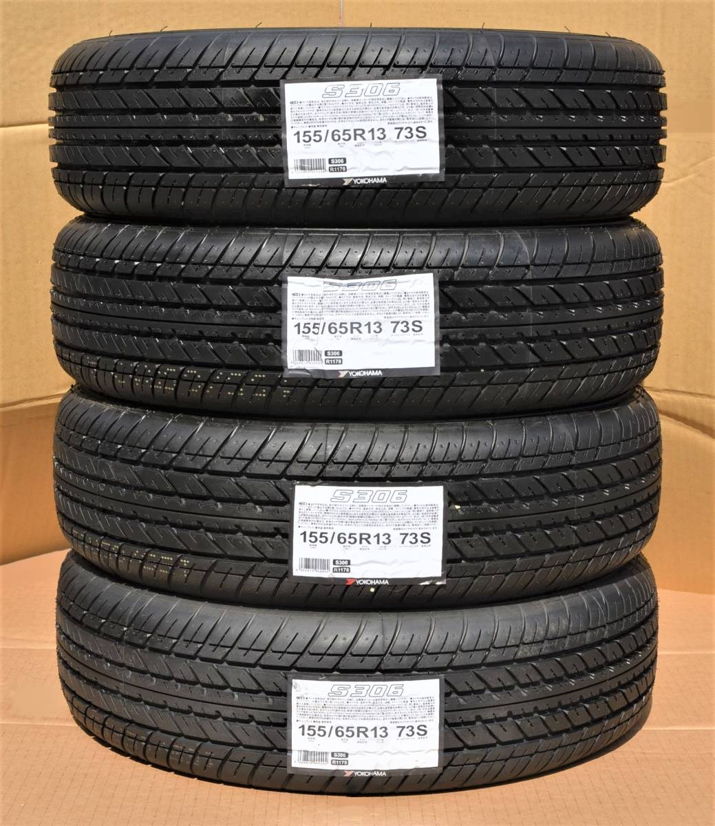 Yahoo!オークション - 155/65R13 4本セット YOKOHAMA S-306 155/65R13 ...