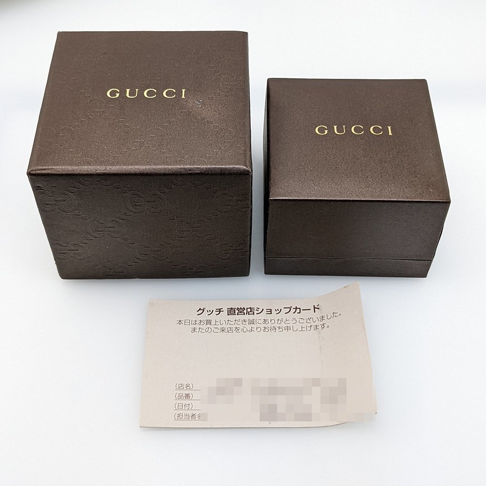 Yahoo!オークション - 1円 グッチ アイコンアモールリング・指輪/K18(W...