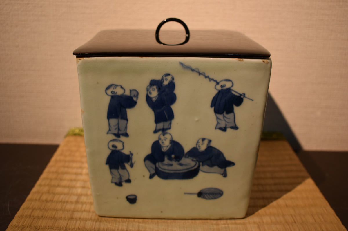 Yahoo!オークション - 【GE】E926【コレクター所蔵品】時代 古染付唐子...