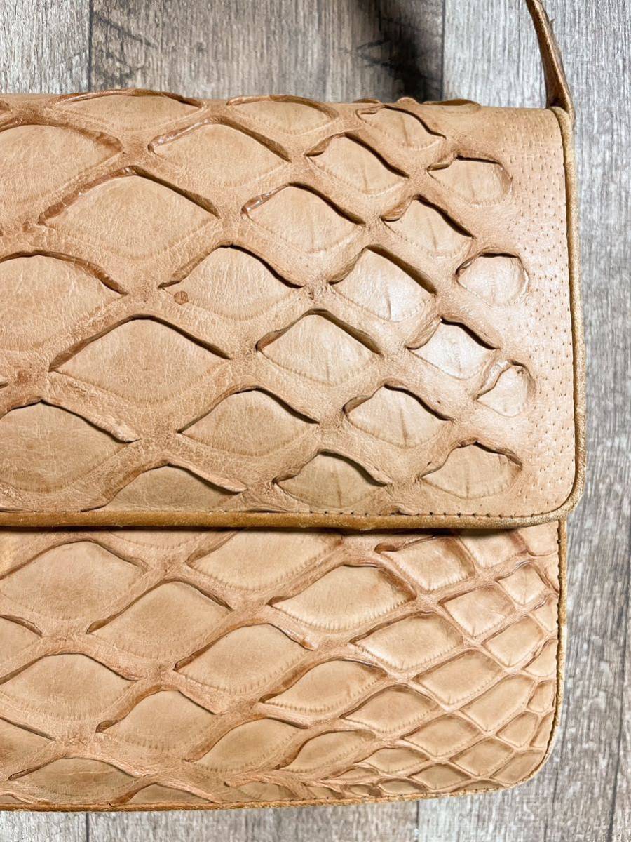 1円〜】穿山甲センザンコウPANGOLIN ショルダーバッグベージュ 1円〜】穿山甲センザンコウPANGOLIN ショルダーバッグベージュ