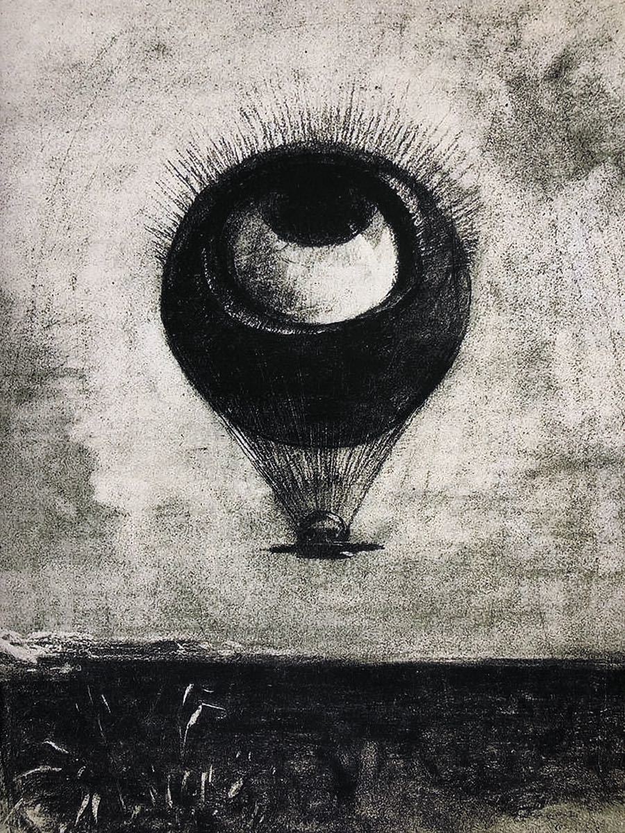 Yahoo!オークション - オディロン・ルドン 眼＝気球 A4 ポスター 輸送...