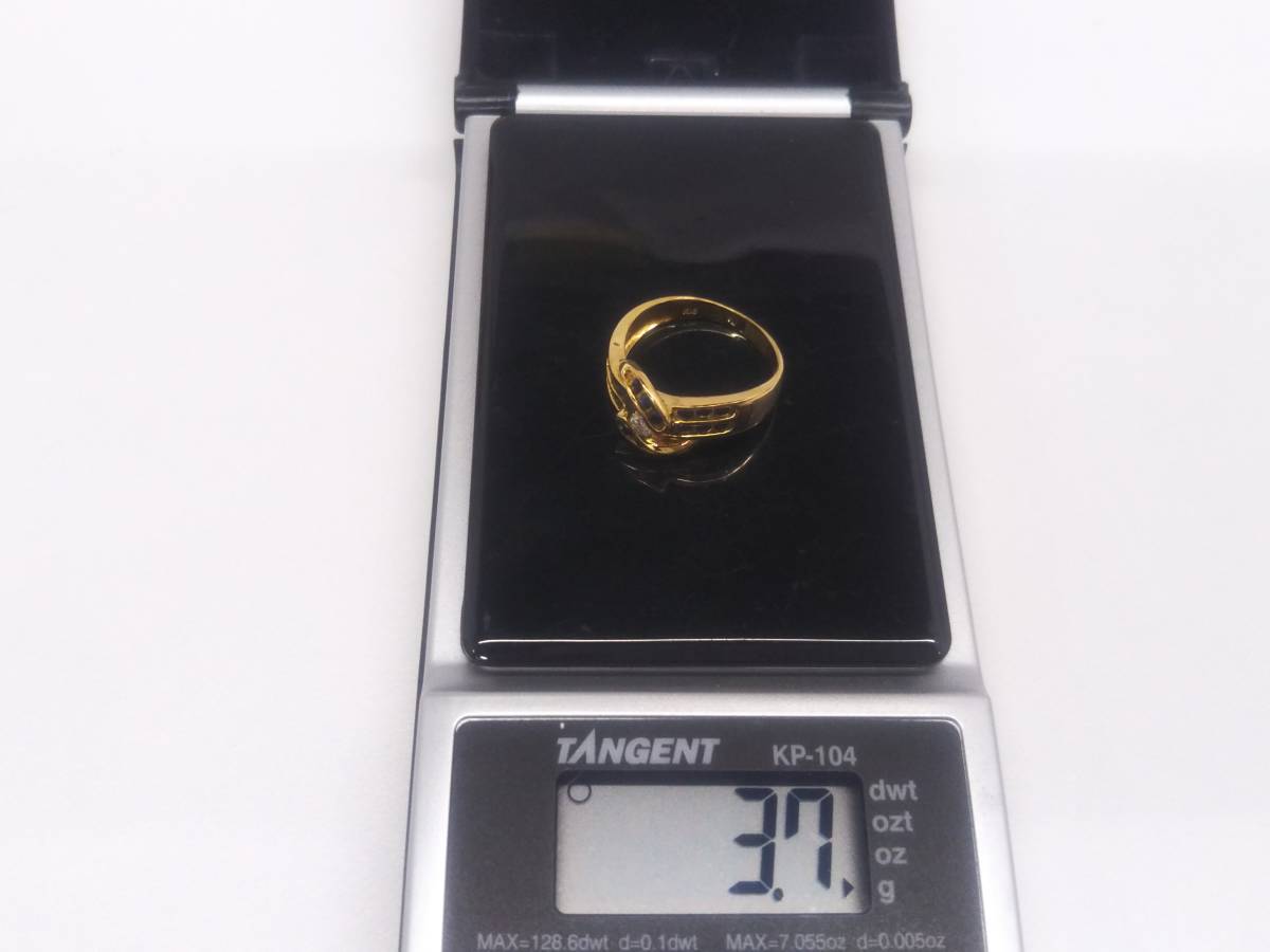 Yahoo!オークション - K18 イエローゴールド ダイヤモンド0.08ct ＃11....