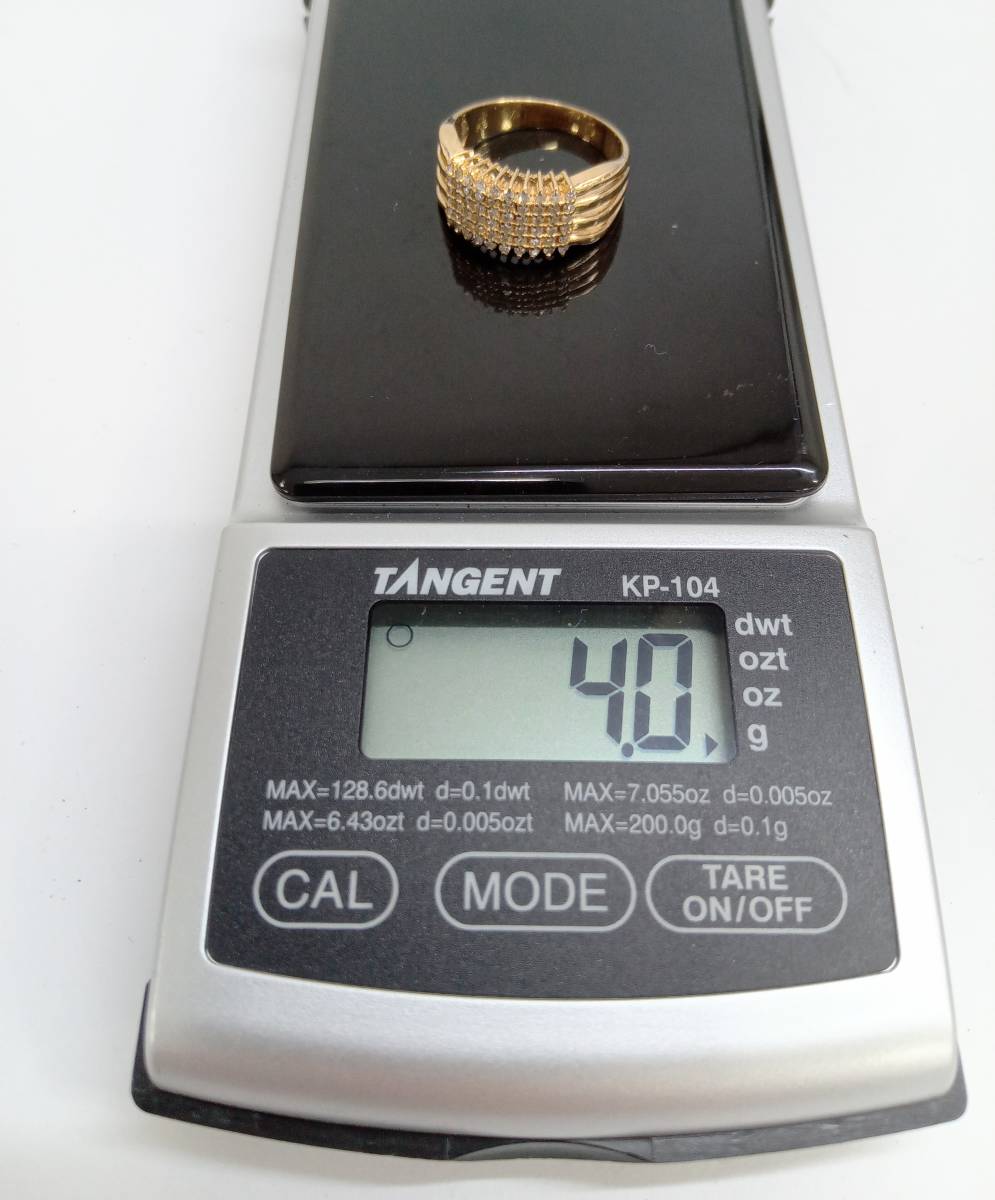 Yahoo!オークション - K18 ダイヤ 0.34ct 11号 リング