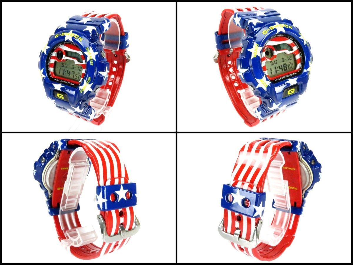 G-SHOCK カスタム DW-6900 G-LIDE エアーブラシ 塗装 アメリカ G-SHOCK カスタム DW-6900 G-LIDE エアーブラシ 塗装 アメリカ