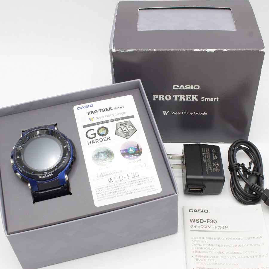 Yahoo!オークション - CASIO PRO TREK Smart WSD-F30-BU ブルー カシオ...