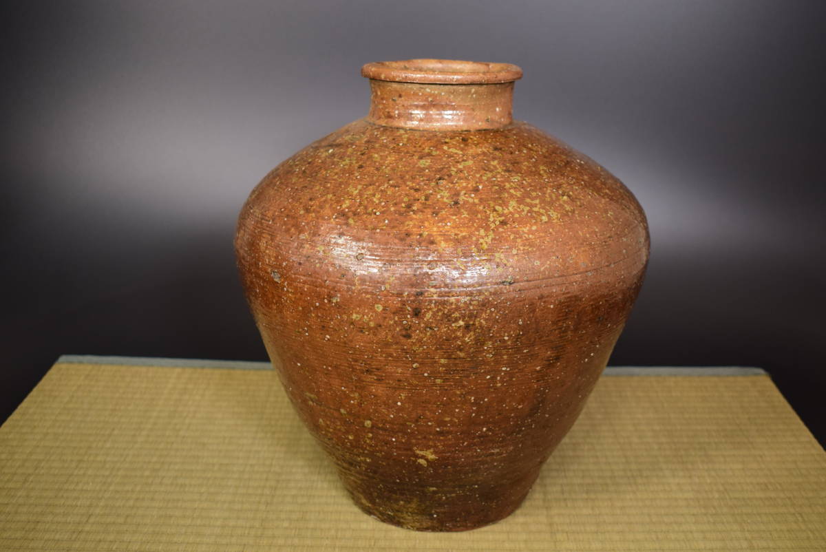 Yahoo!オークション - 【和】(5712) 時代古作 古備前 四耳壺 室町 桃山...