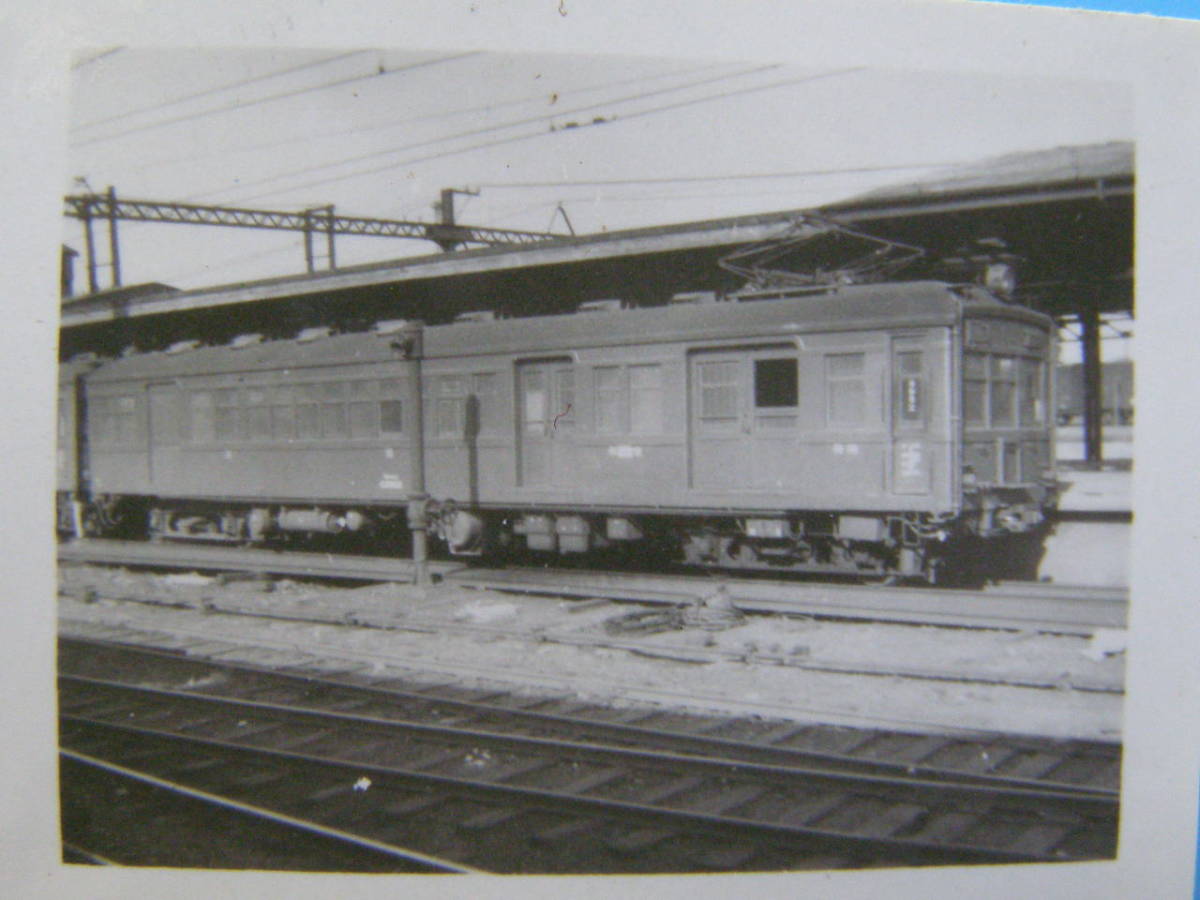 代購代標第一品牌－樂淘letao－(J48)633 写真 古写真 電車 鉄道 鉄道写真 モハユニ44003 昭和25年月5日 品川駅