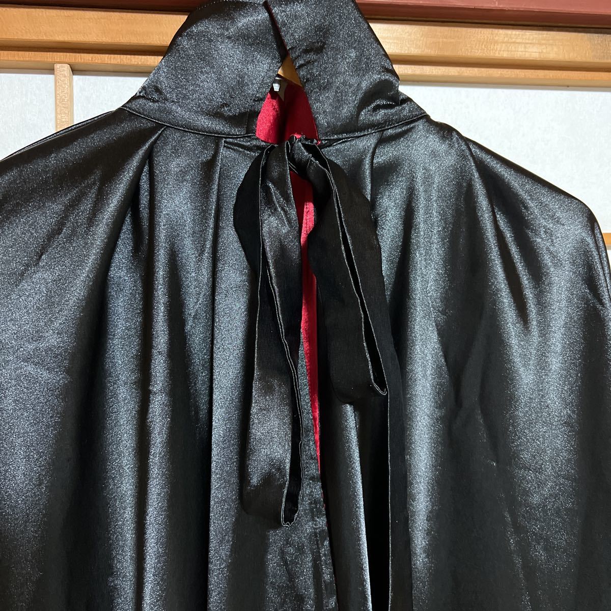 Yahoo!オークション - 光沢サテンマント 黒赤 Yahoo!オークション - 光沢サテンマント 黒赤