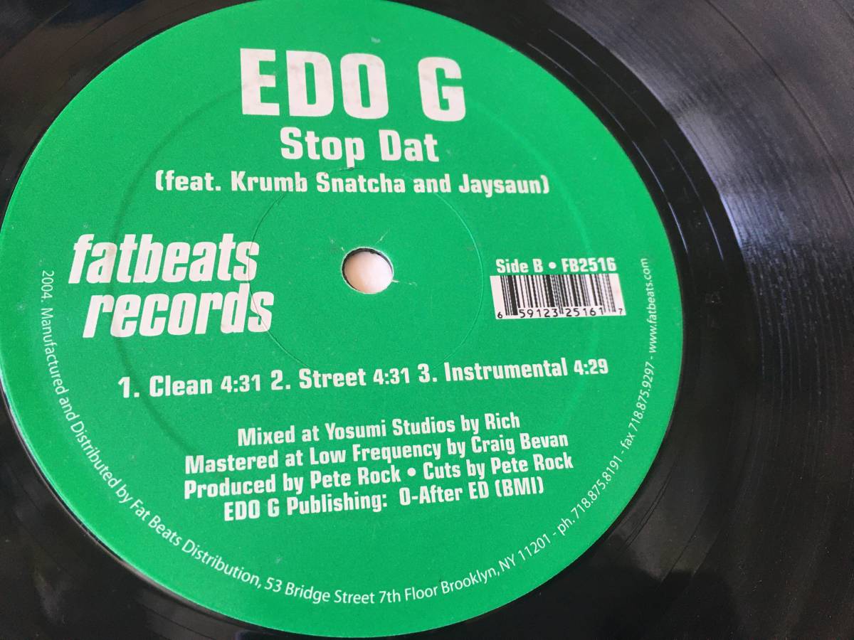 Yahoo!オークション - 23212 Edo G - Boston/Stop Dat/Jaysaun Krumb S...