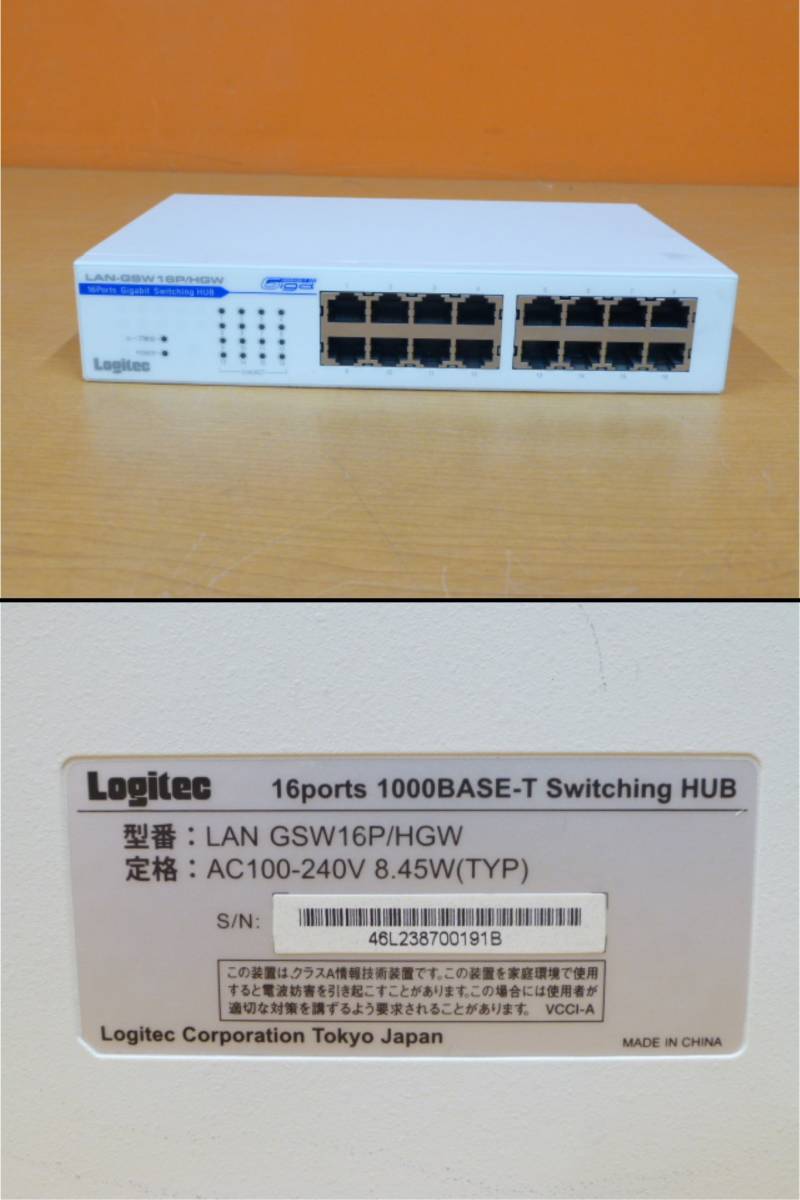 Yahoo!オークション - 3115P Logitec ロジテック LAN-GSW16P/HGW・ELEC...
