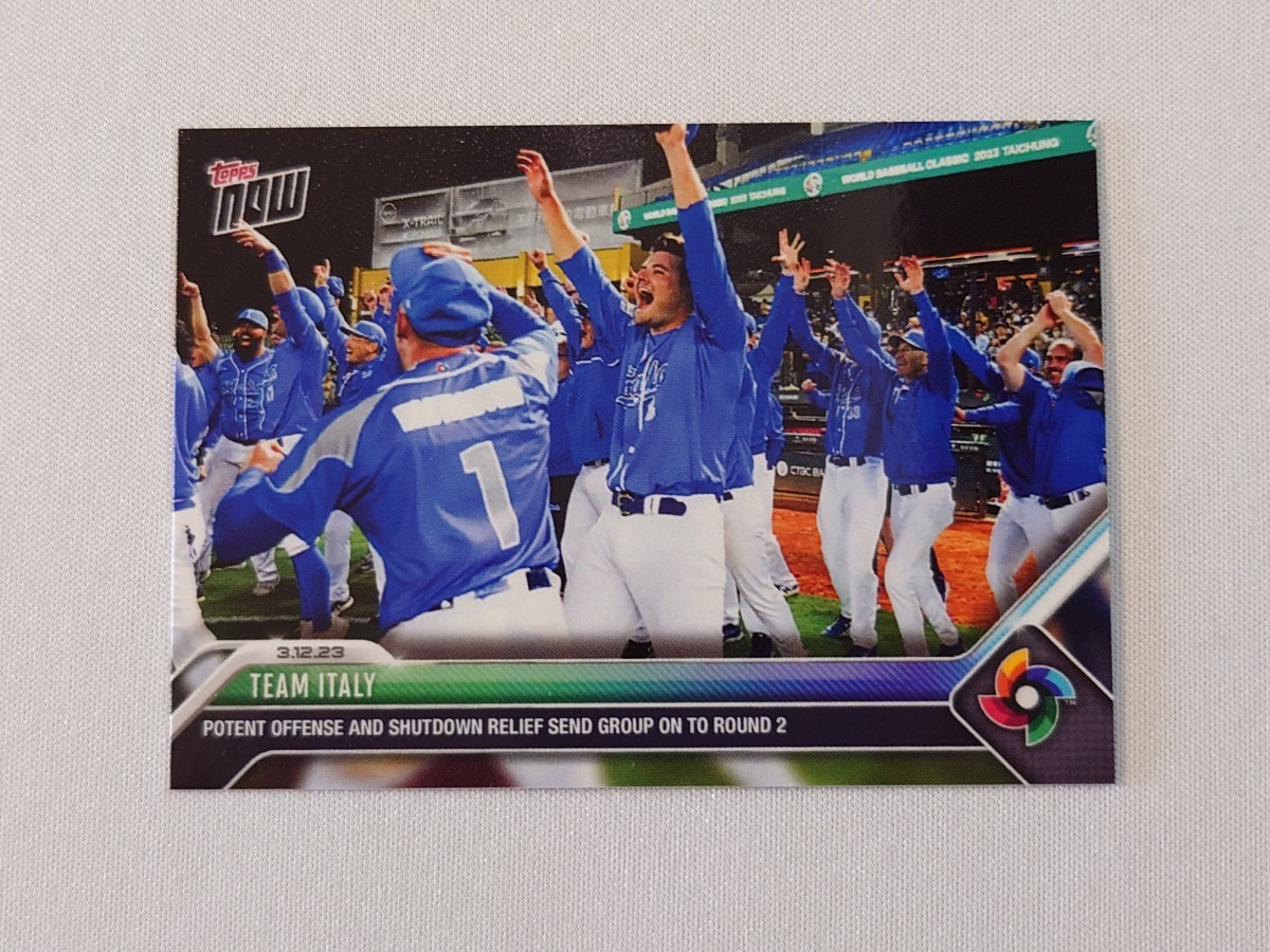 Yahoo!オークション - topps now card TEAM ITALY WBC-28 WBC 2023 カ...