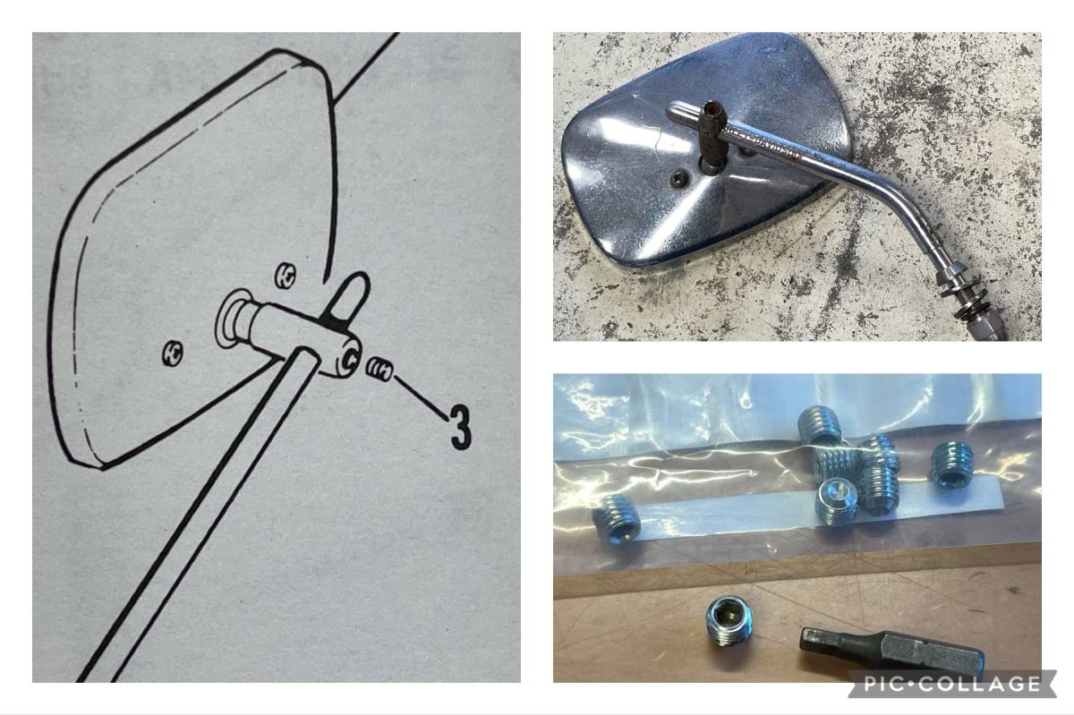 ハーレー純正 イモネジ 1/4-28 スクリュー ショベル 2ピース ミラー AMF インチ ホーロー ネジ ハーレー ミラー固定 インチネジ アイアン(その他)｜売買されたオークション情報 ...