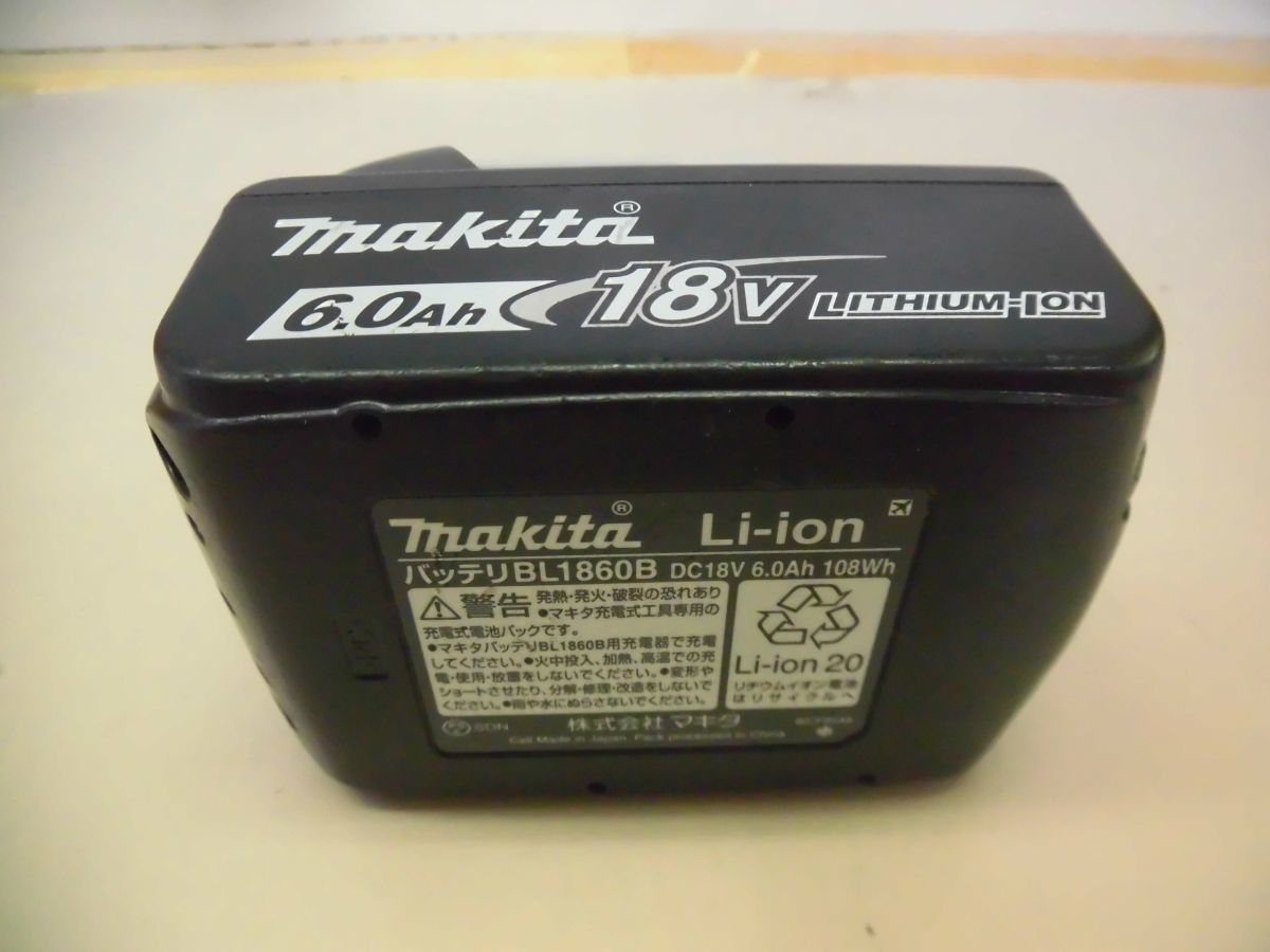 Yahoo!オークション - 54 送60サ 0312%B26 makita バッテリ BL1860B DC...